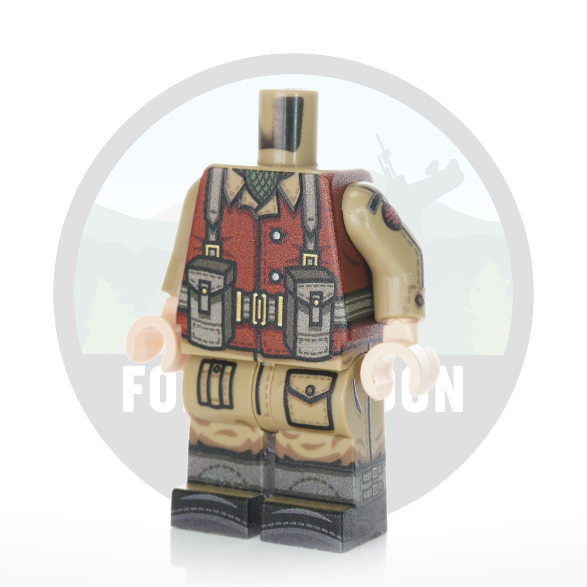 WWII British Commando Jerkin | LEGO Minifigure CUSTOM — Forest Moon Bricks