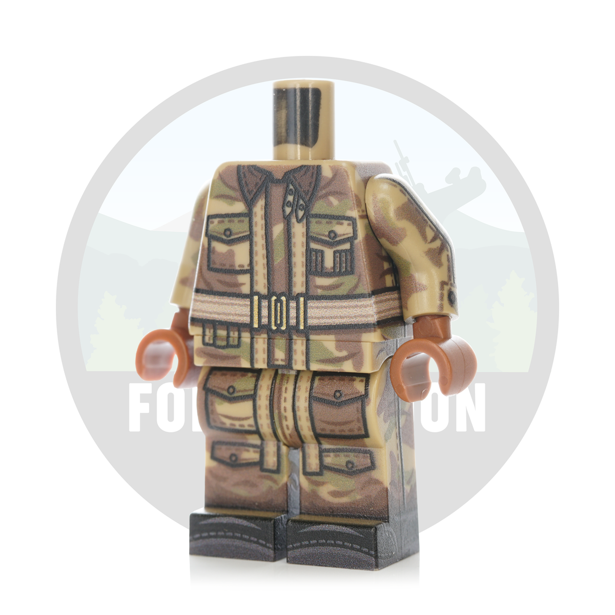 WWII British Tanker - Uniform | LEGO Minifigure CUSTOM — Forest Moon Bricks