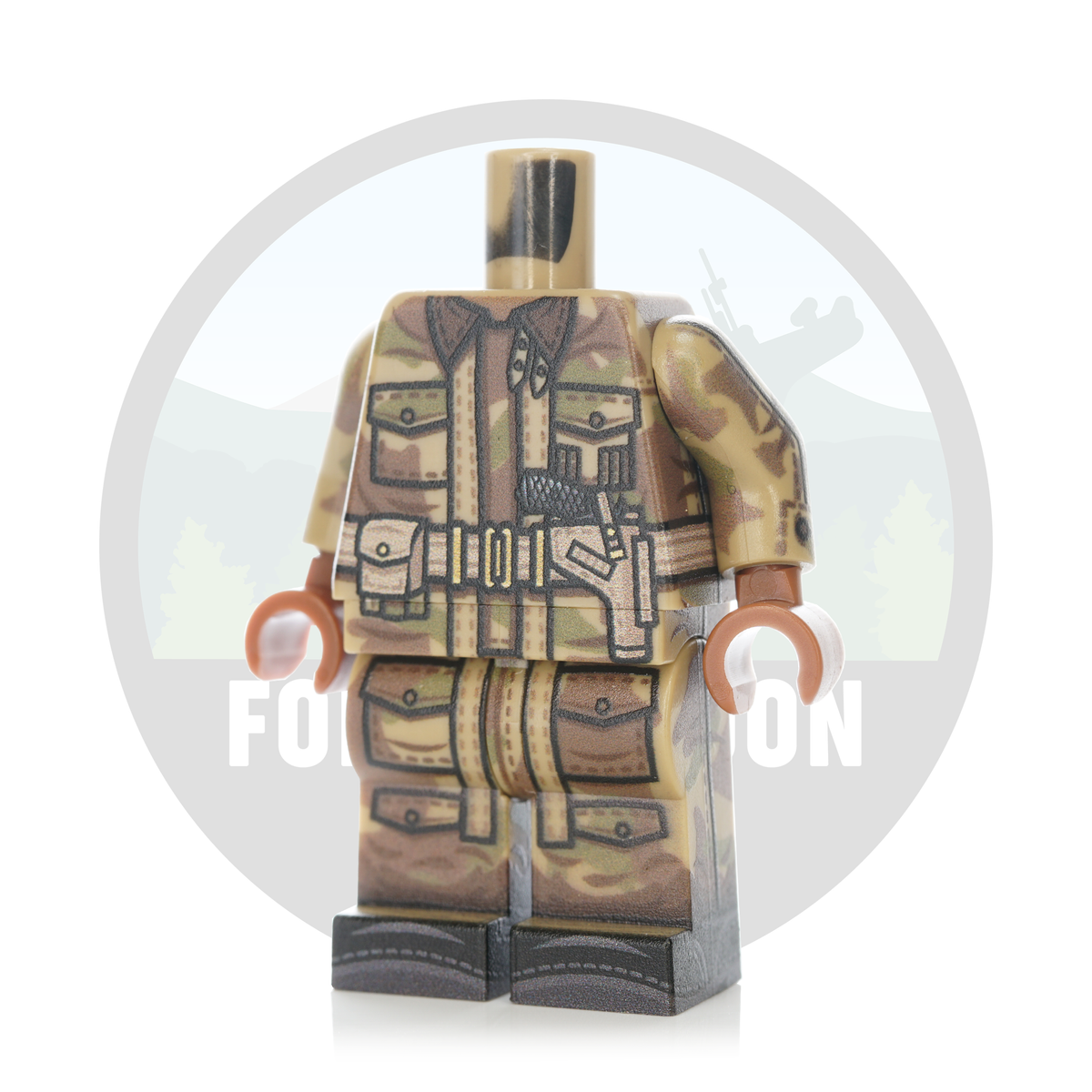 WWII British Tanker - Uniform | LEGO Minifigure CUSTOM — Forest Moon Bricks