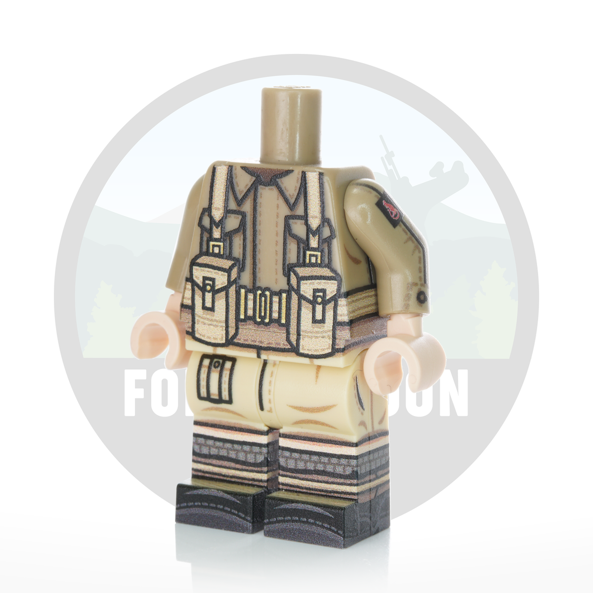 WWII British Desert Rat BD | LEGO Minifigure CUSTOM — Forest Moon Bricks