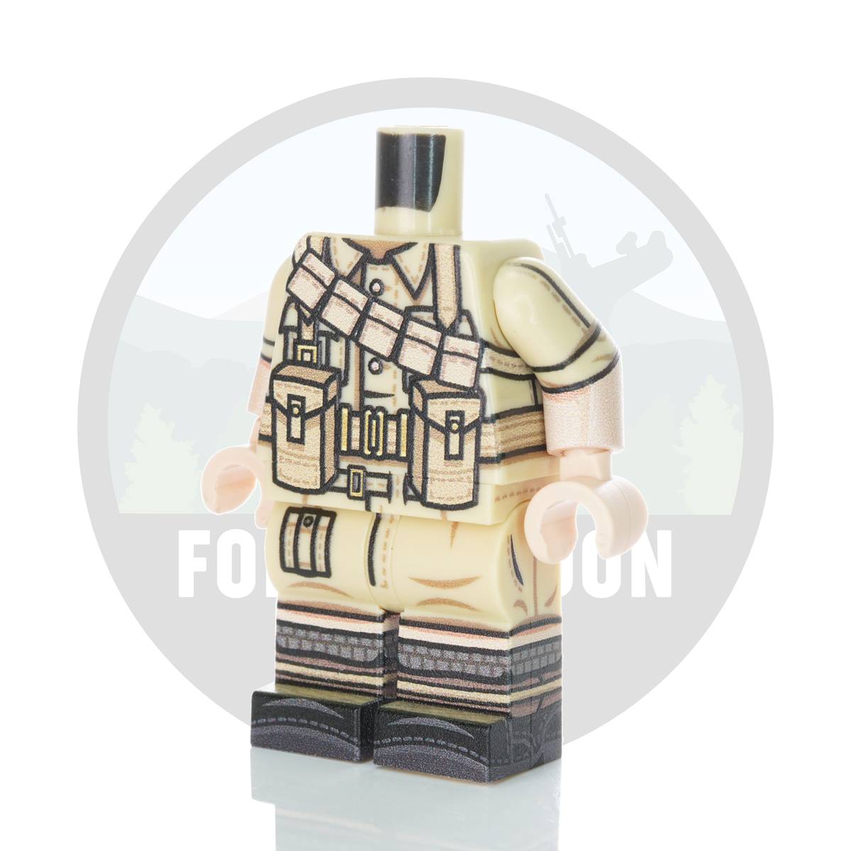 WWII British Desert Rat | LEGO Minifigure CUSTOM — Forest Moon Bricks