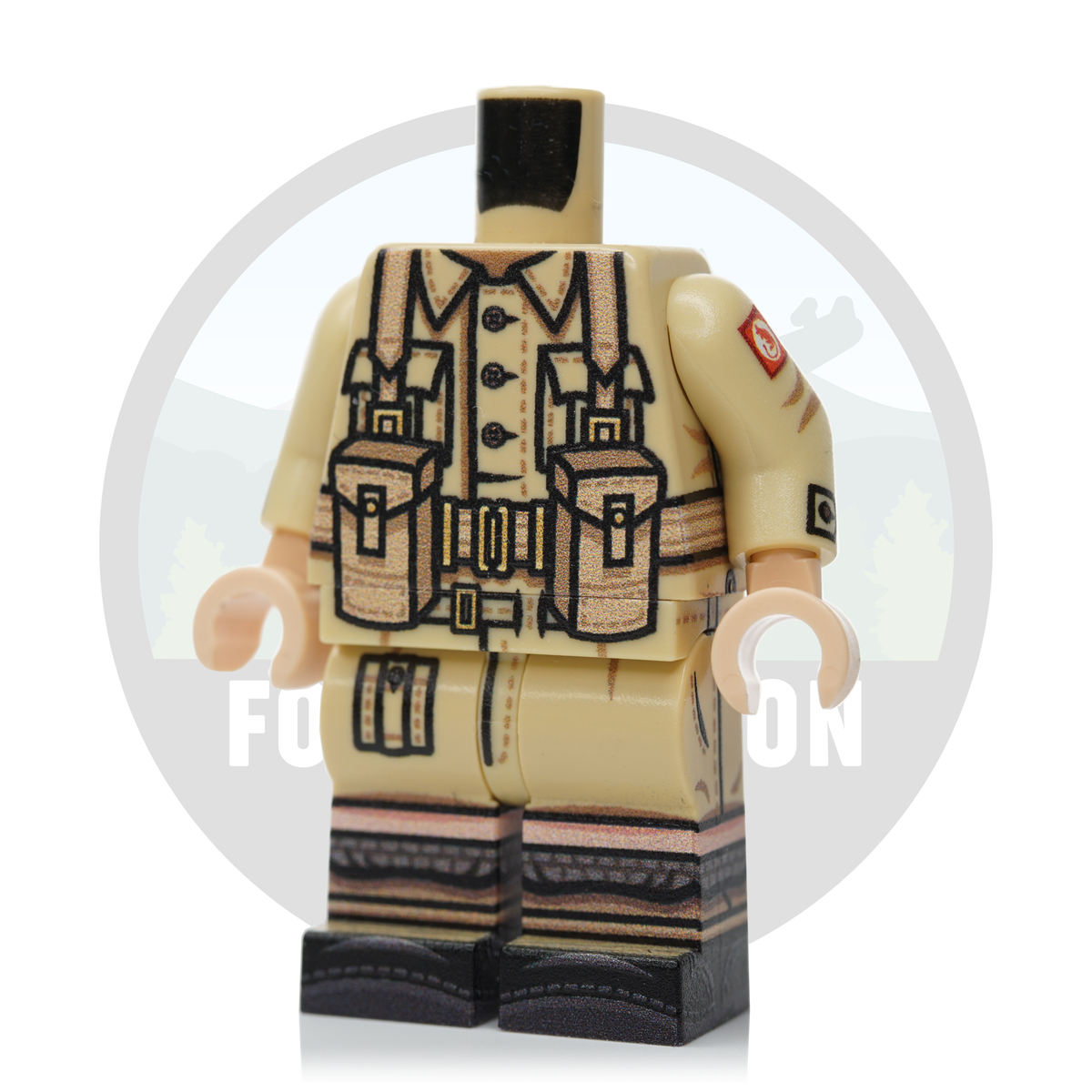 WWII British Desert Rat | LEGO Minifigure CUSTOM — Forest Moon Bricks