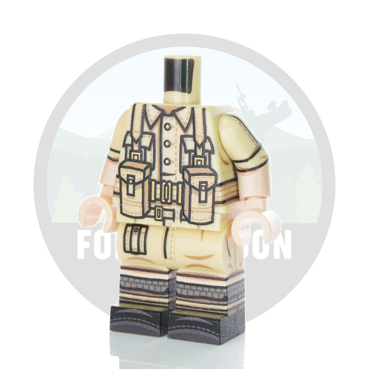 WWII British Desert Rat | LEGO Minifigure CUSTOM — Forest Moon Bricks