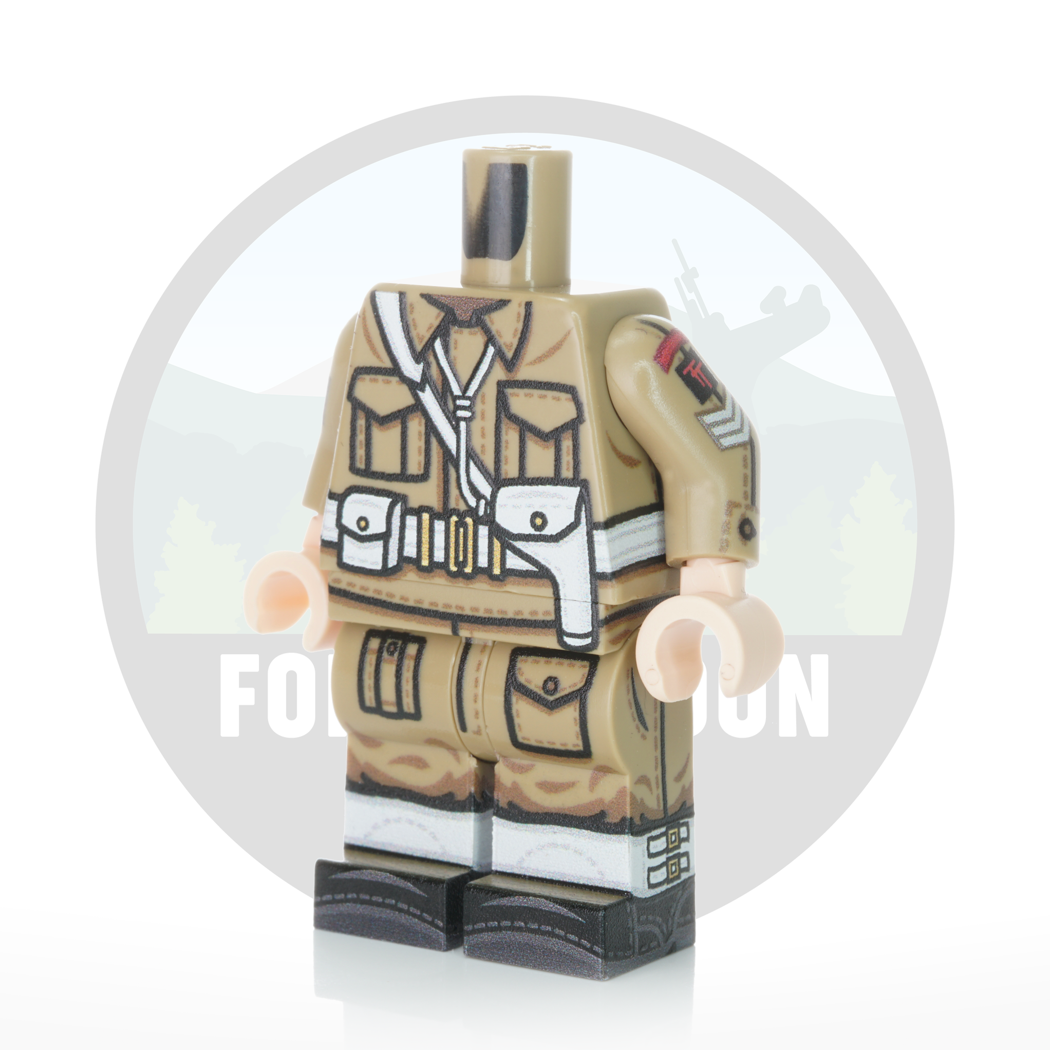 WWII British Military Police | LEGO Minifigure CUSTOM — Forest Moon Bricks