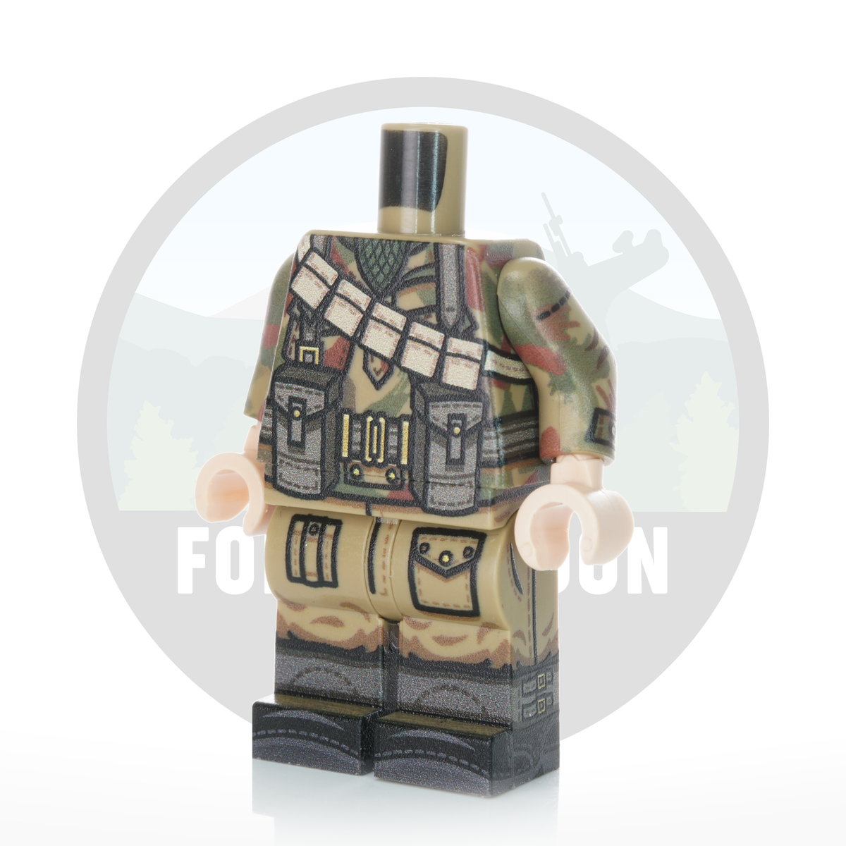 WWII British Paratrooper | LEGO Minifigure CUSTOM — Forest Moon Bricks