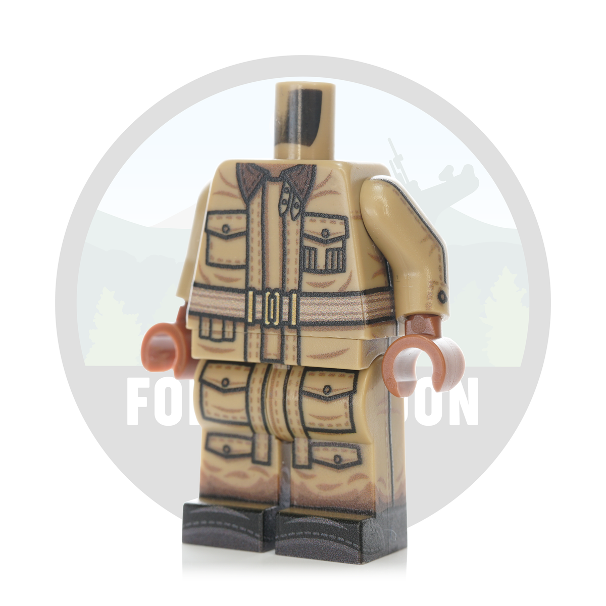 WWII British Tanker - Uniform | LEGO Minifigure CUSTOM — Forest Moon Bricks