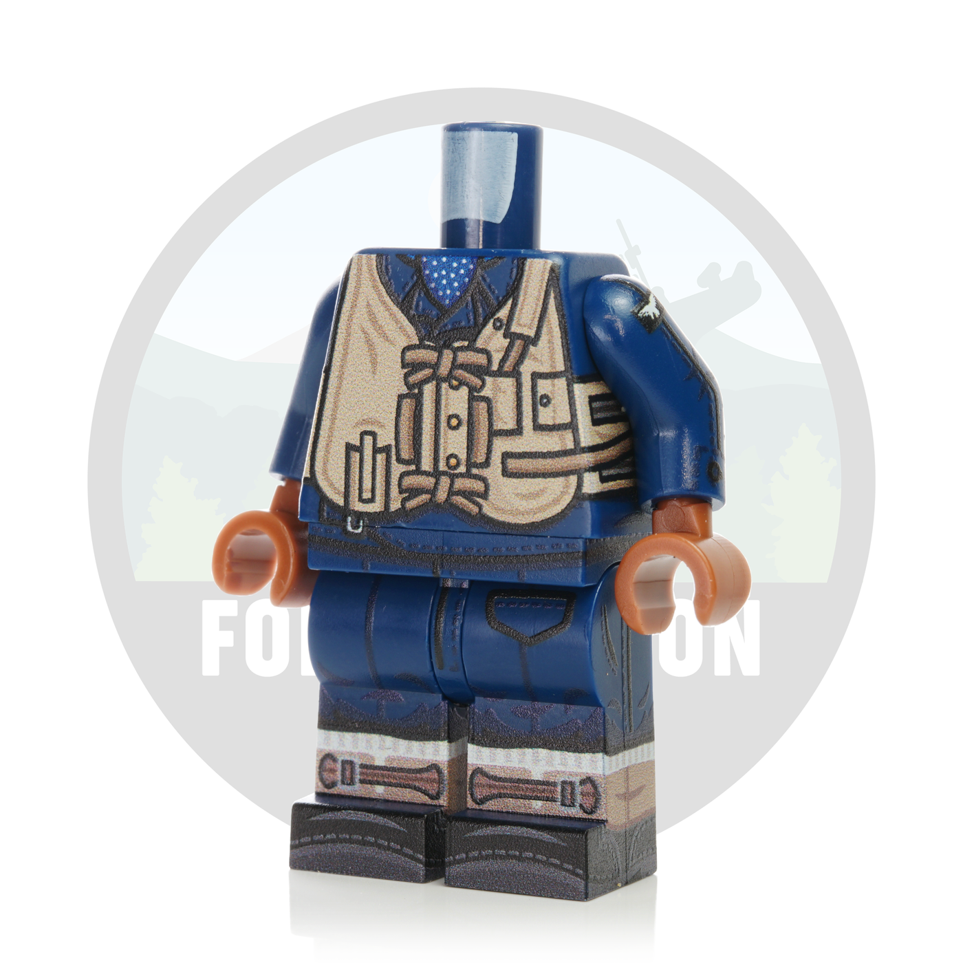 WWII British Tanker - Uniform | LEGO Minifigure CUSTOM — Forest Moon Bricks
