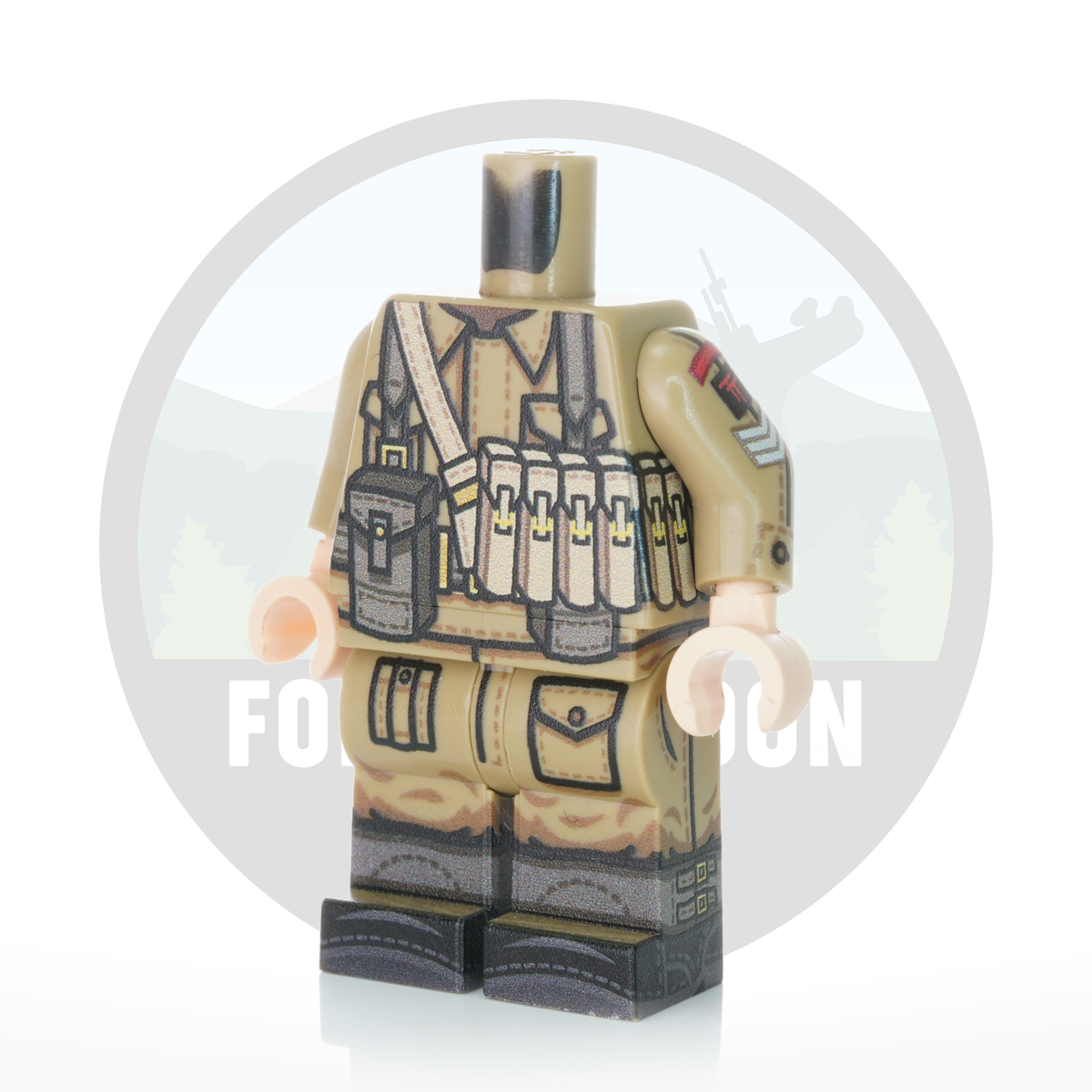 WWII British NCO | LEGO Minifigure CUSTOM — Forest Moon Bricks