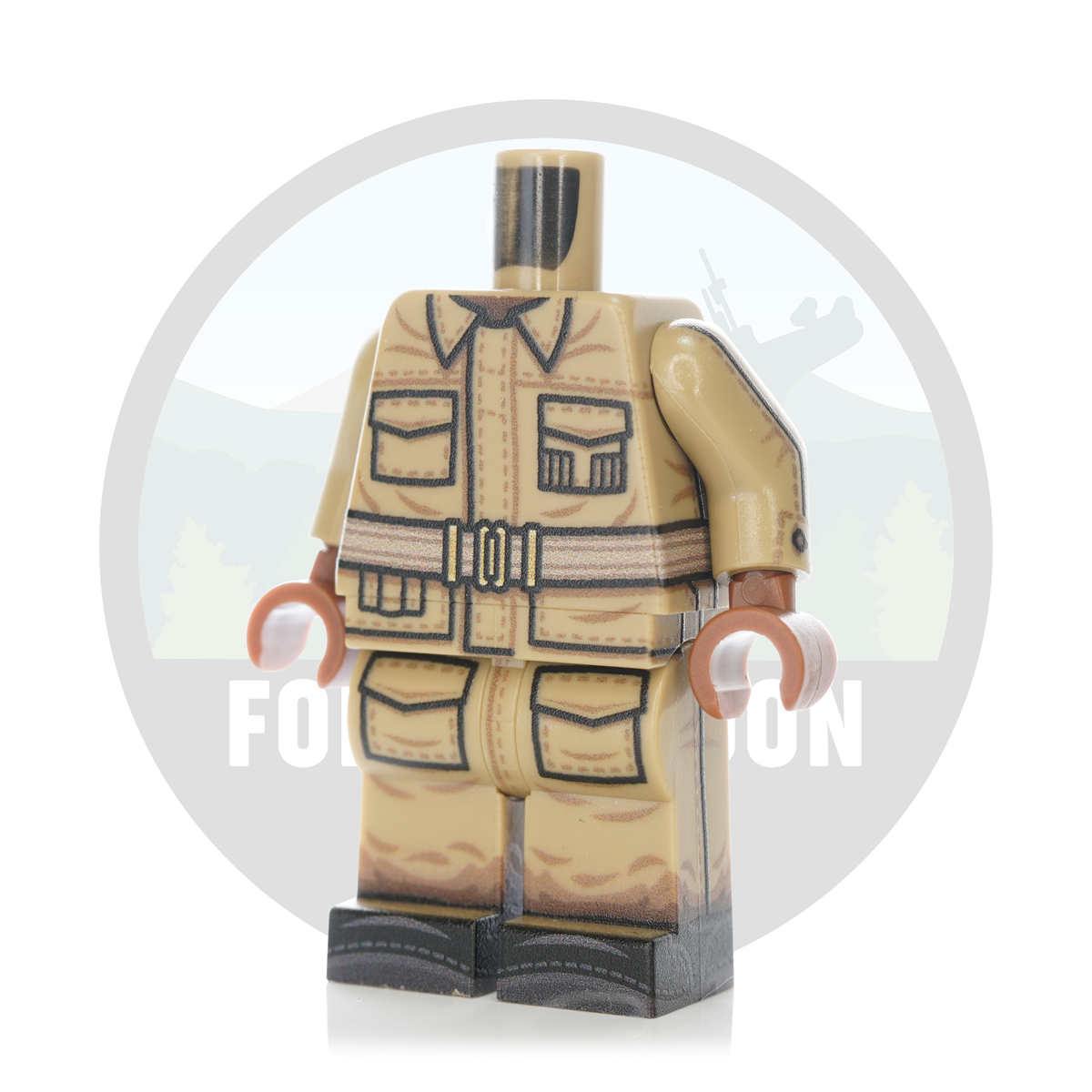 WWII British Tanker - Uniform | LEGO Minifigure CUSTOM — Forest Moon Bricks