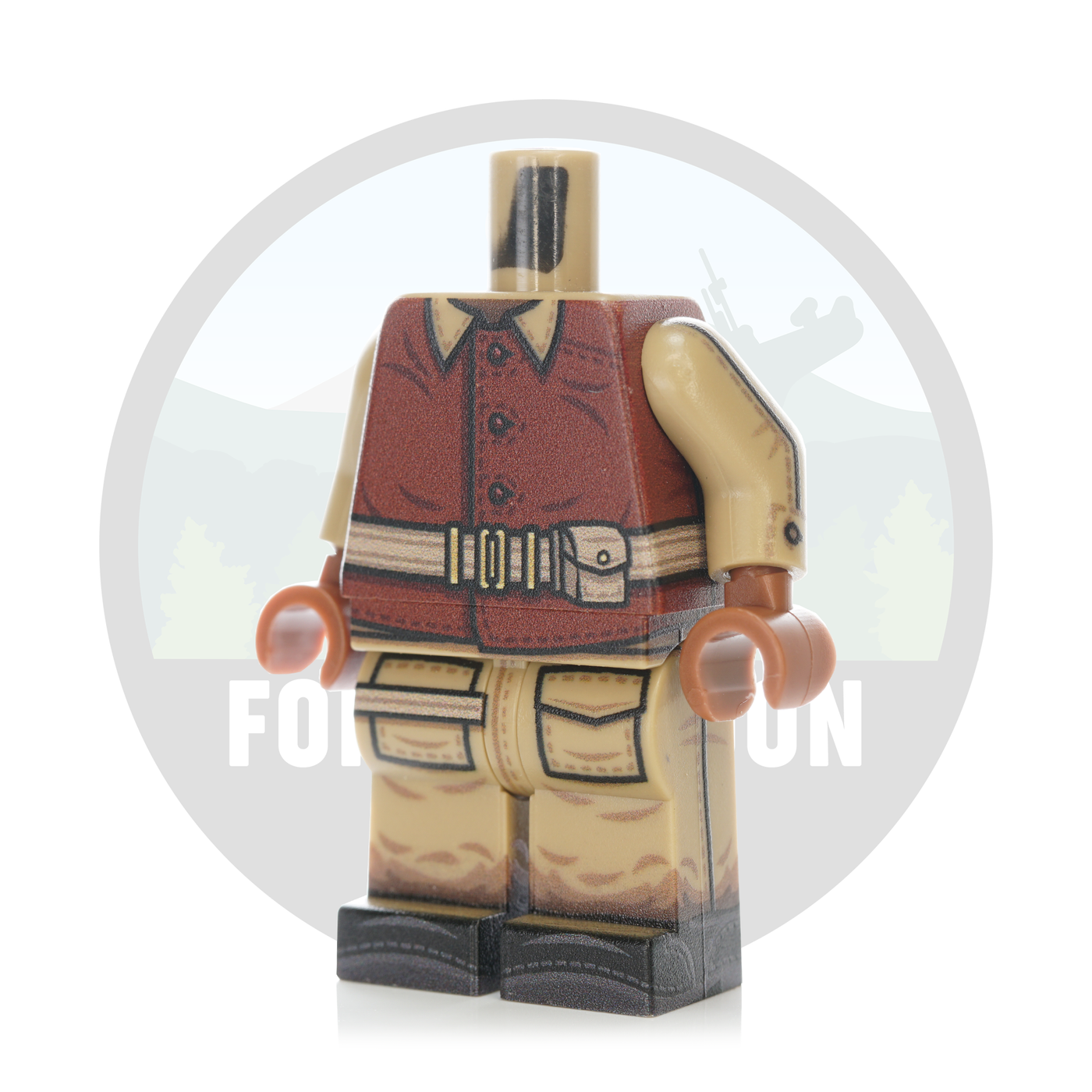 WWII British Tanker - Uniform | LEGO Minifigure CUSTOM — Forest Moon Bricks