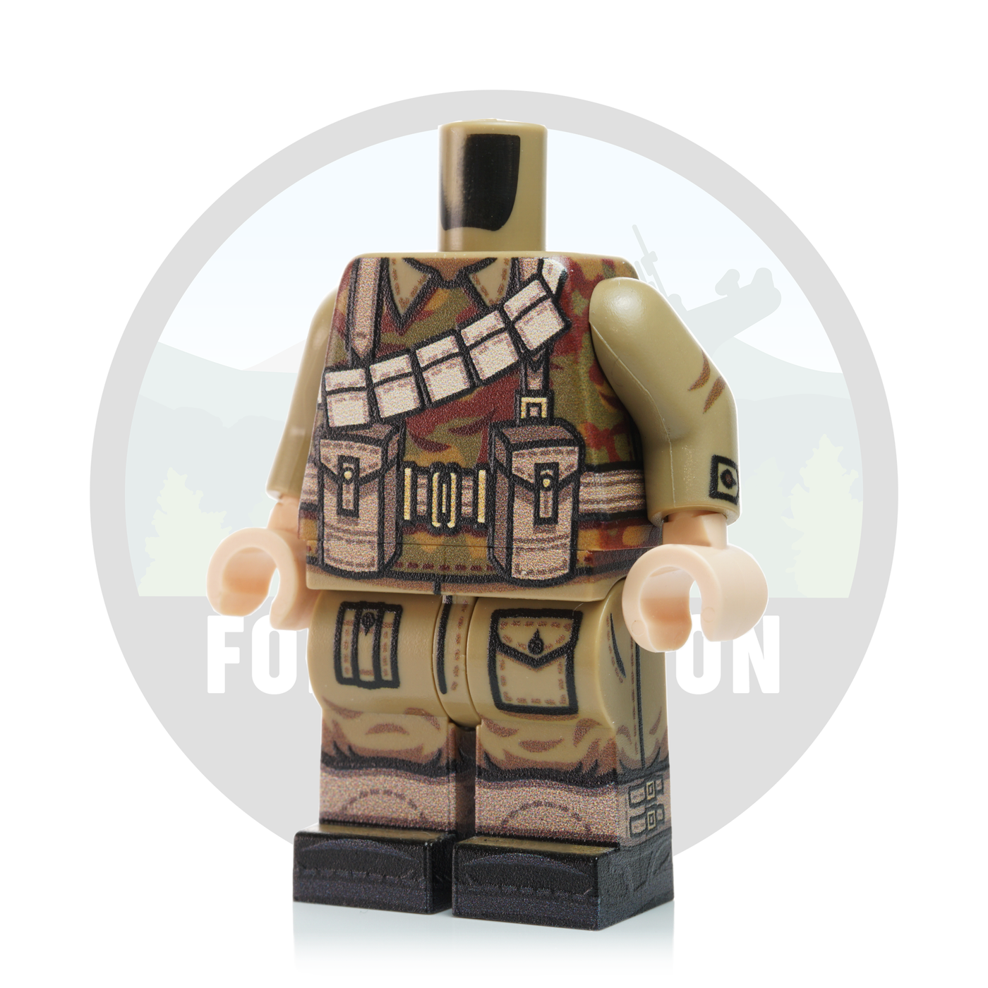 WWII British Paratrooper | LEGO Minifigure CUSTOM — Forest Moon Bricks