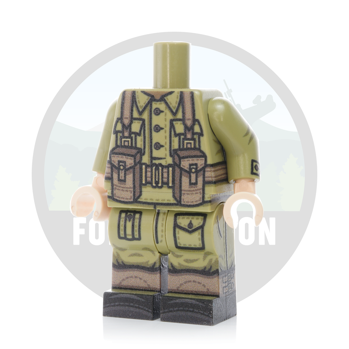 WWII British Paratrooper | LEGO Minifigure CUSTOM — Forest Moon Bricks