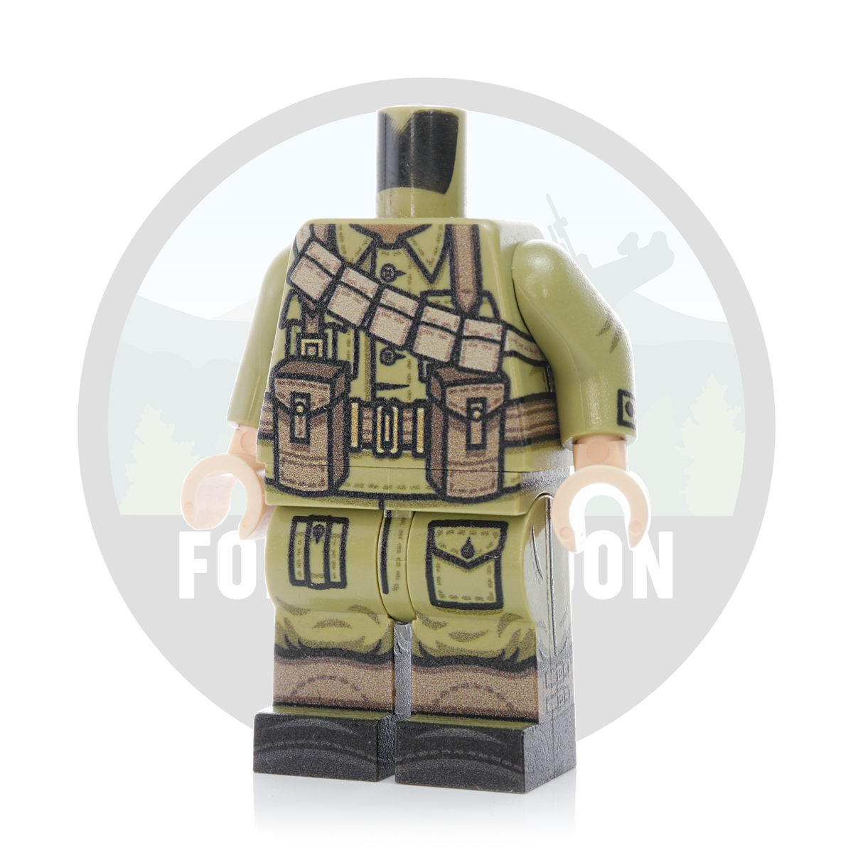 WWII British Paratrooper | LEGO Minifigure CUSTOM — Forest Moon Bricks