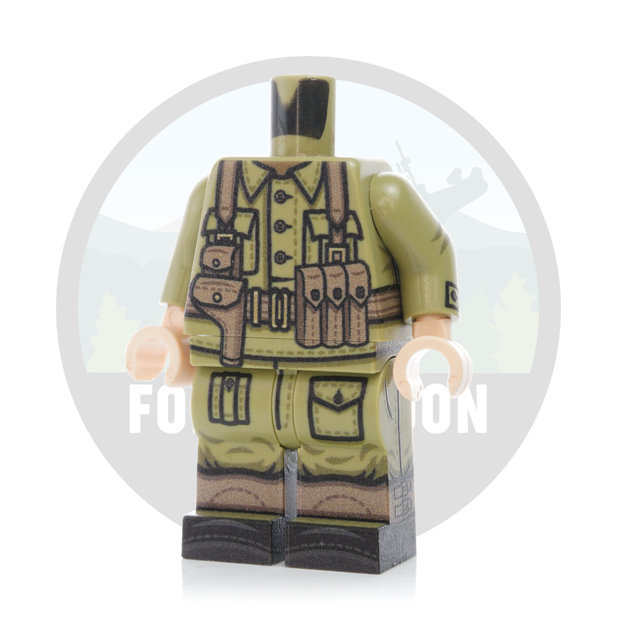 WWII British Paratrooper | LEGO Minifigure CUSTOM — Forest Moon Bricks