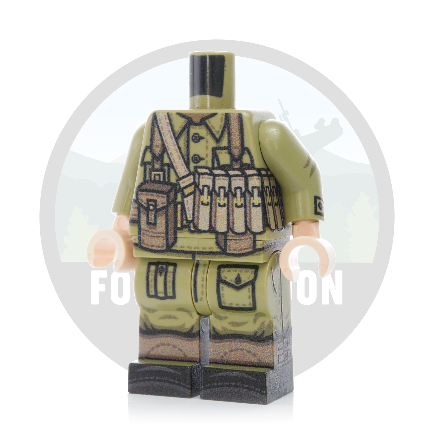 WWII British Paratrooper | LEGO Minifigure CUSTOM — Forest Moon Bricks