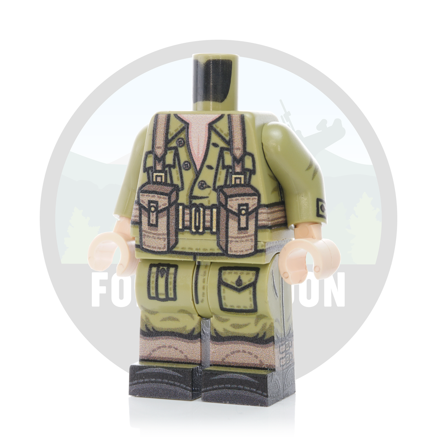 WWII British Paratrooper | LEGO Minifigure CUSTOM — Forest Moon Bricks