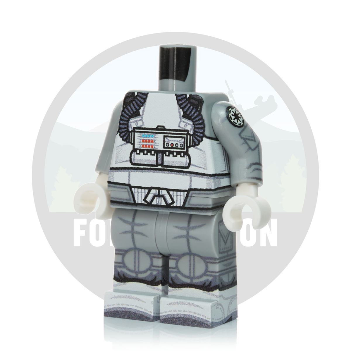 Clone Pilot - Light Grey — Forest Moon Bricks