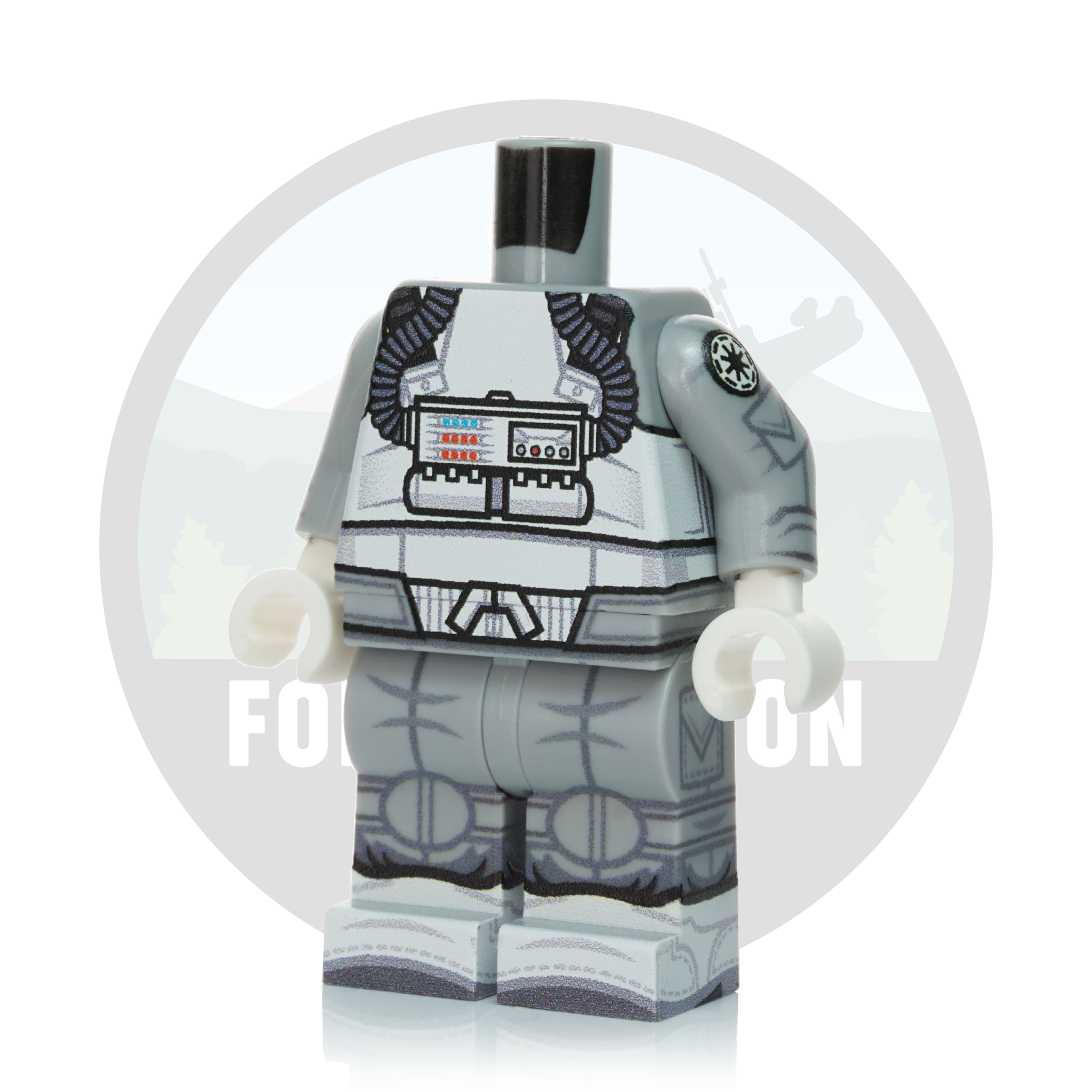 Clone Pilot - Light Grey — Forest Moon Bricks