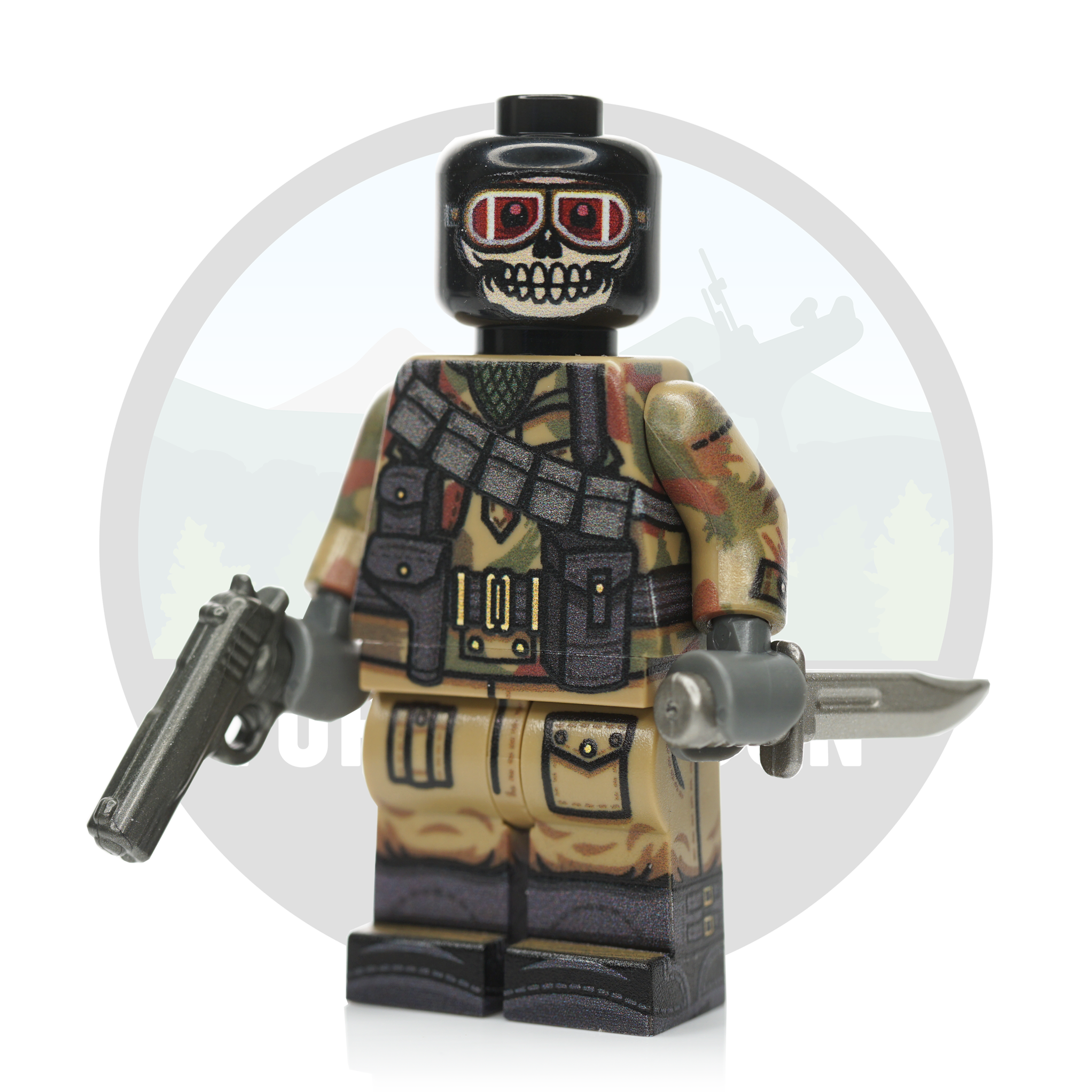WWII British Paratrooper Radio | LEGO Minifigure CUSTOM — Forest Moon Bricks