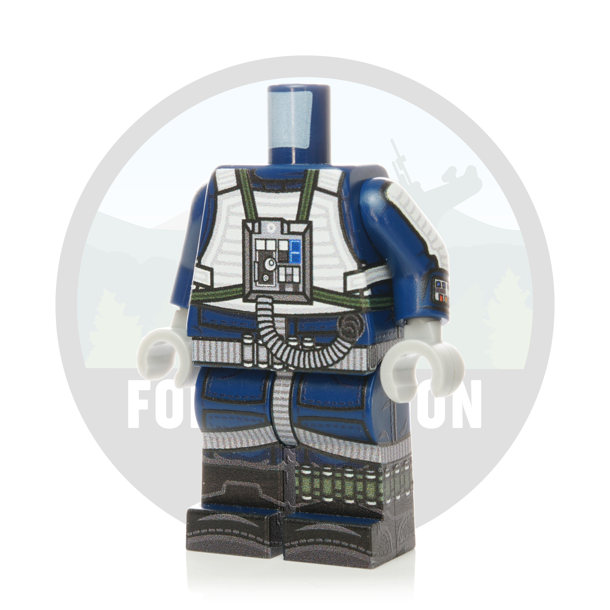 Rebel Pilot - Dark Blue — Forest Moon Bricks