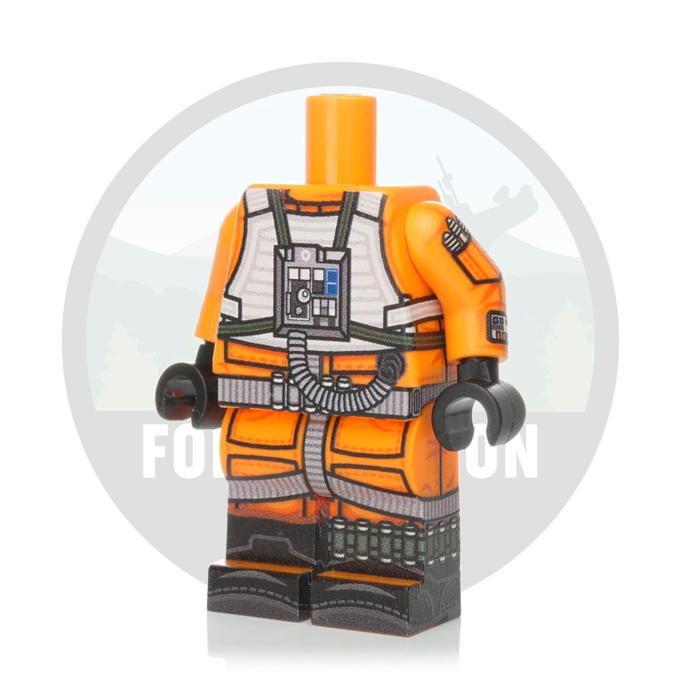 Rebel Pilot - Orange — Forest Moon Bricks