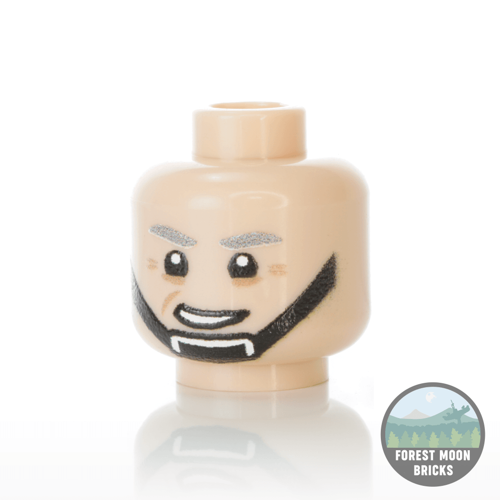 Rebel Smirk Head — Forest Moon Bricks