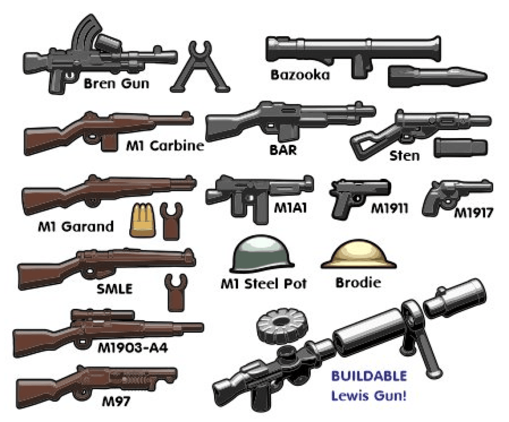 BrickArms Allies Weapons Pack V2 — Forest Moon Bricks
